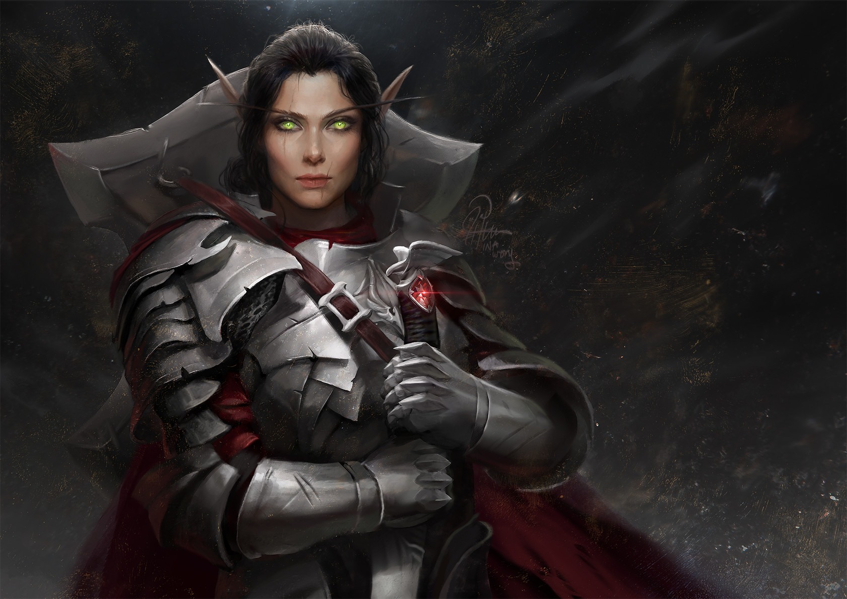 ArtStation - Knight-Lord Nystiri Ash'amare