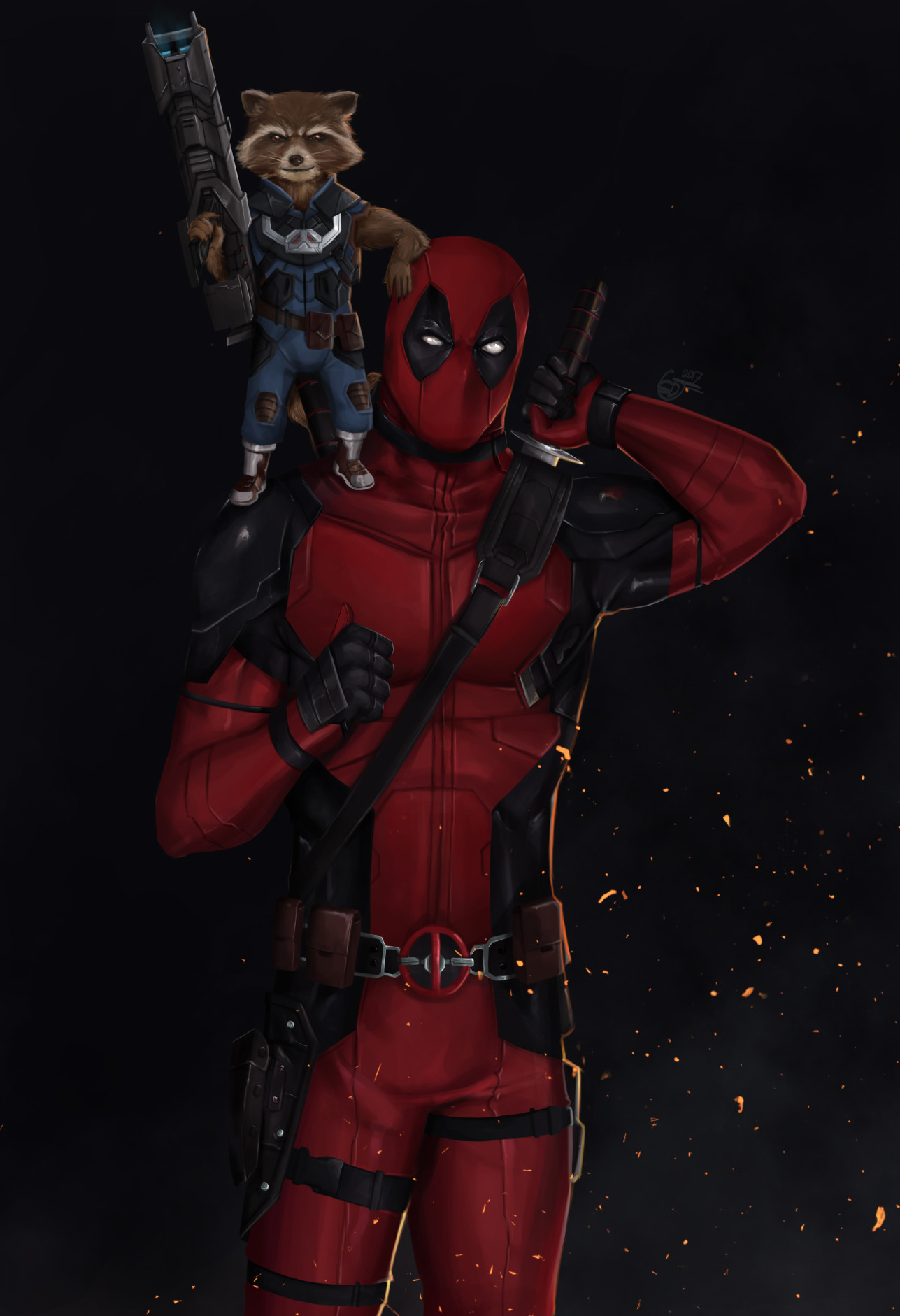 ArtStation - Deadpool and Rocket Raccoon