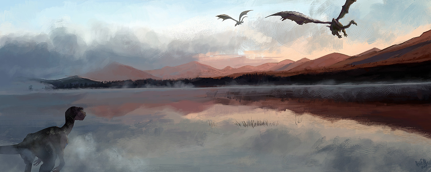 ArtStation - Speed Painting - Misty River