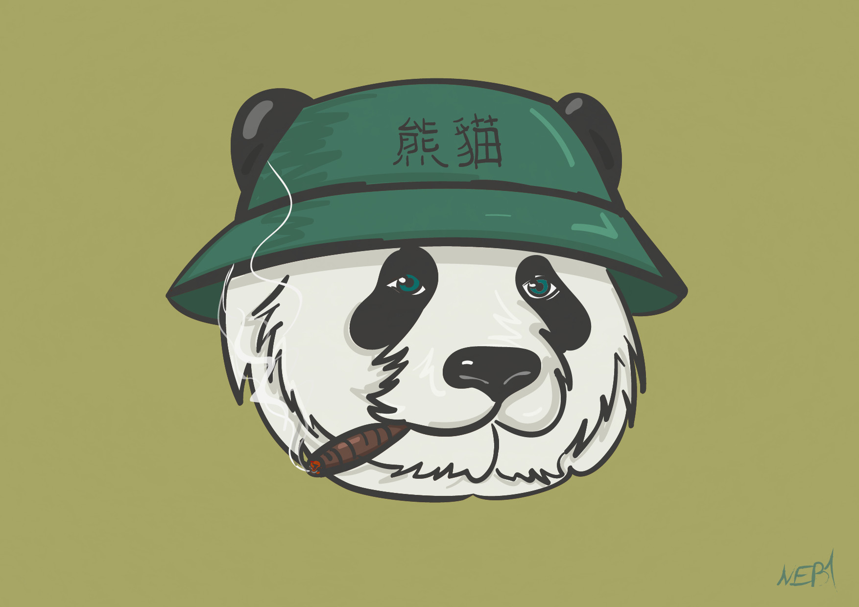 ArtStation - Chillin panda!