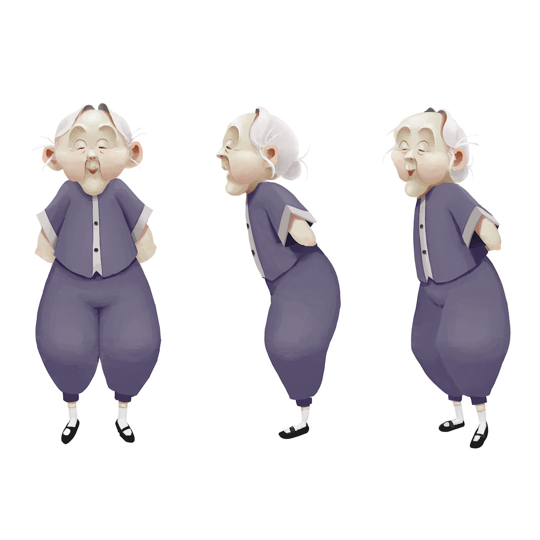 ArtStation - Grandma Character Turns