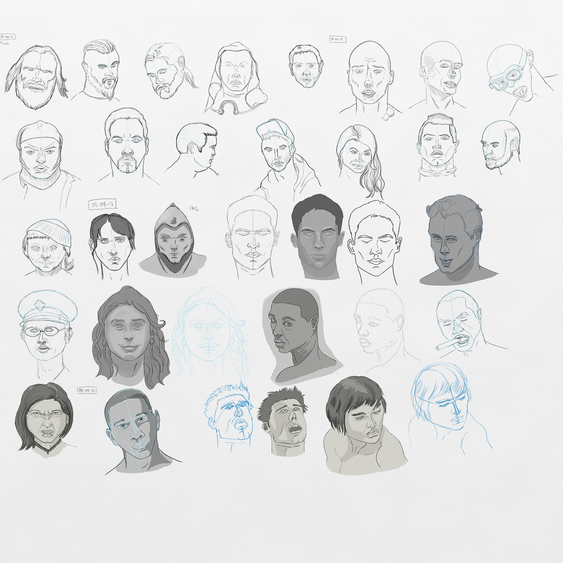 ArtStation - Face Studies