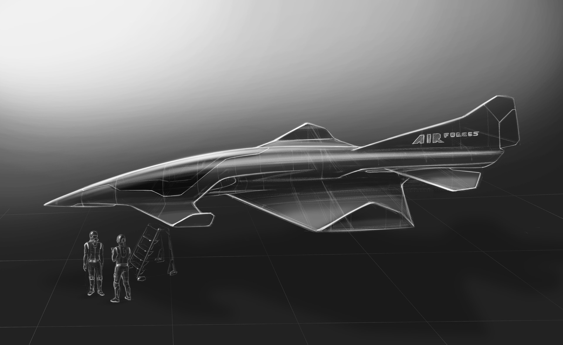 ArtStation - aircraft sketch