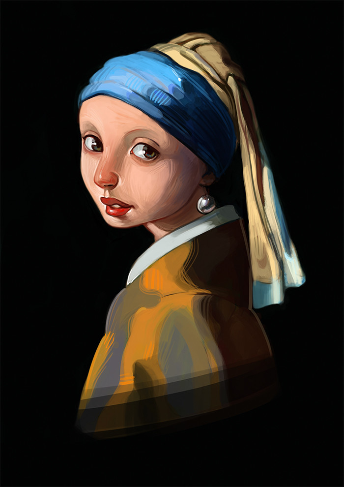 ArtStation - Girl with the pearl earing