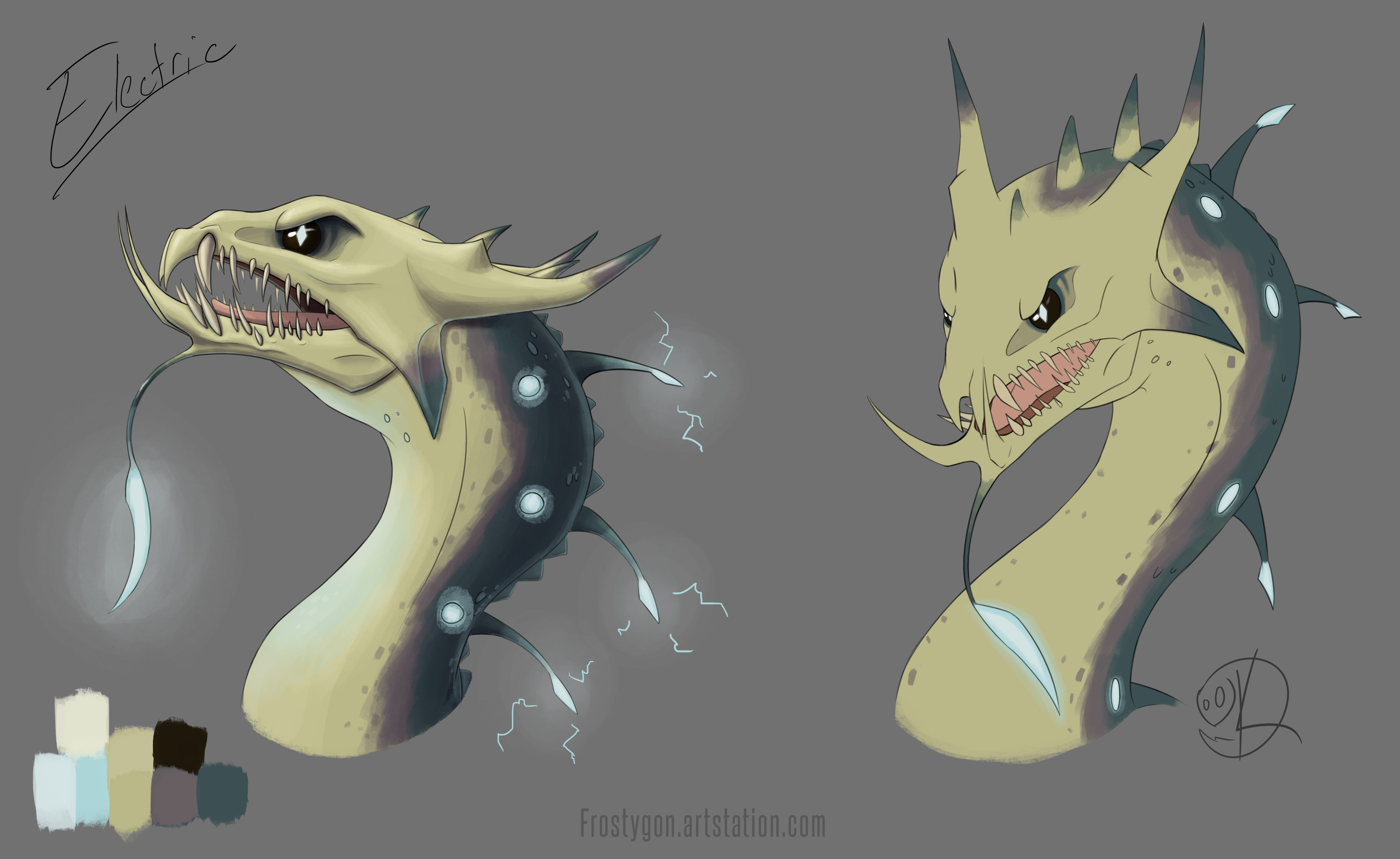 how to draw electric dragon