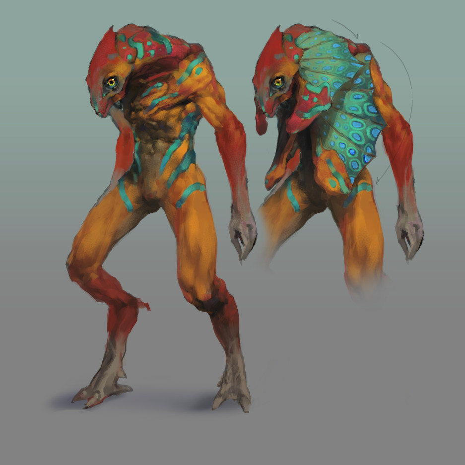 humanoid lizard creature