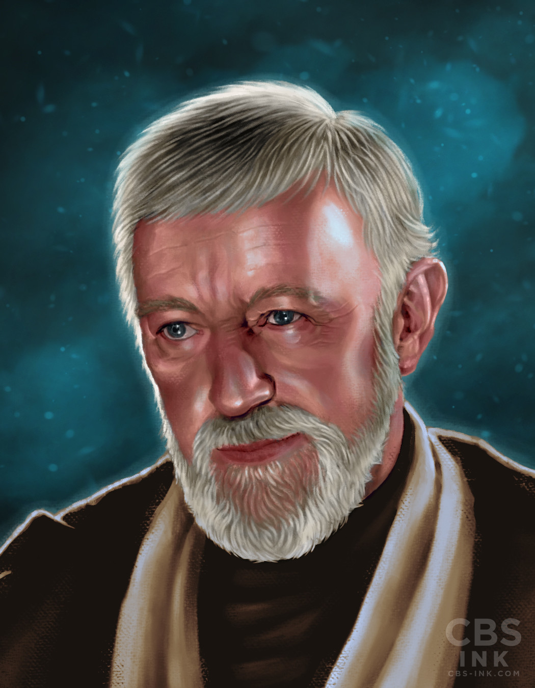 Chad Stilson - Ben Kenobi Digital Portrait