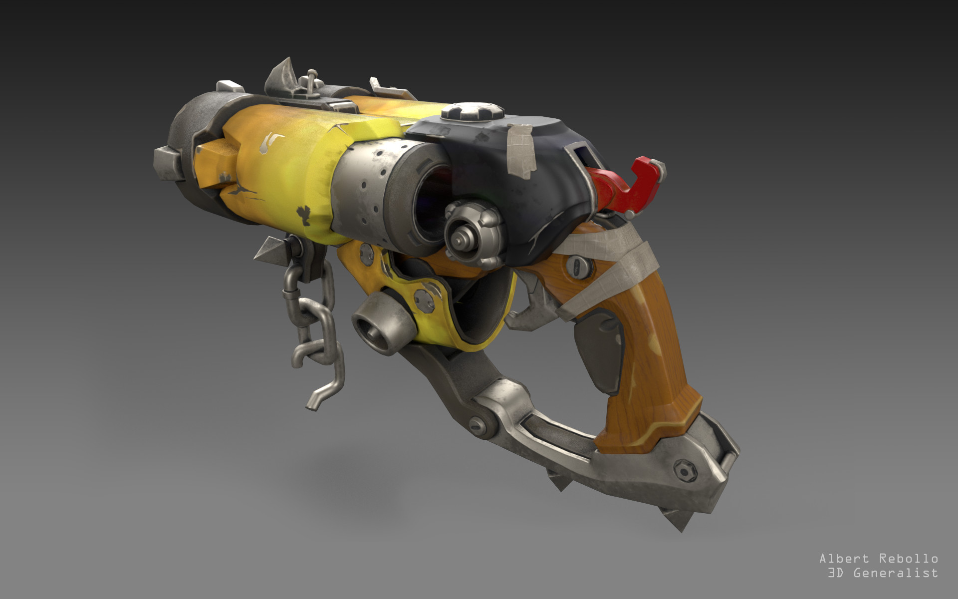 ArtStation - Roadhog Gun (personal project)