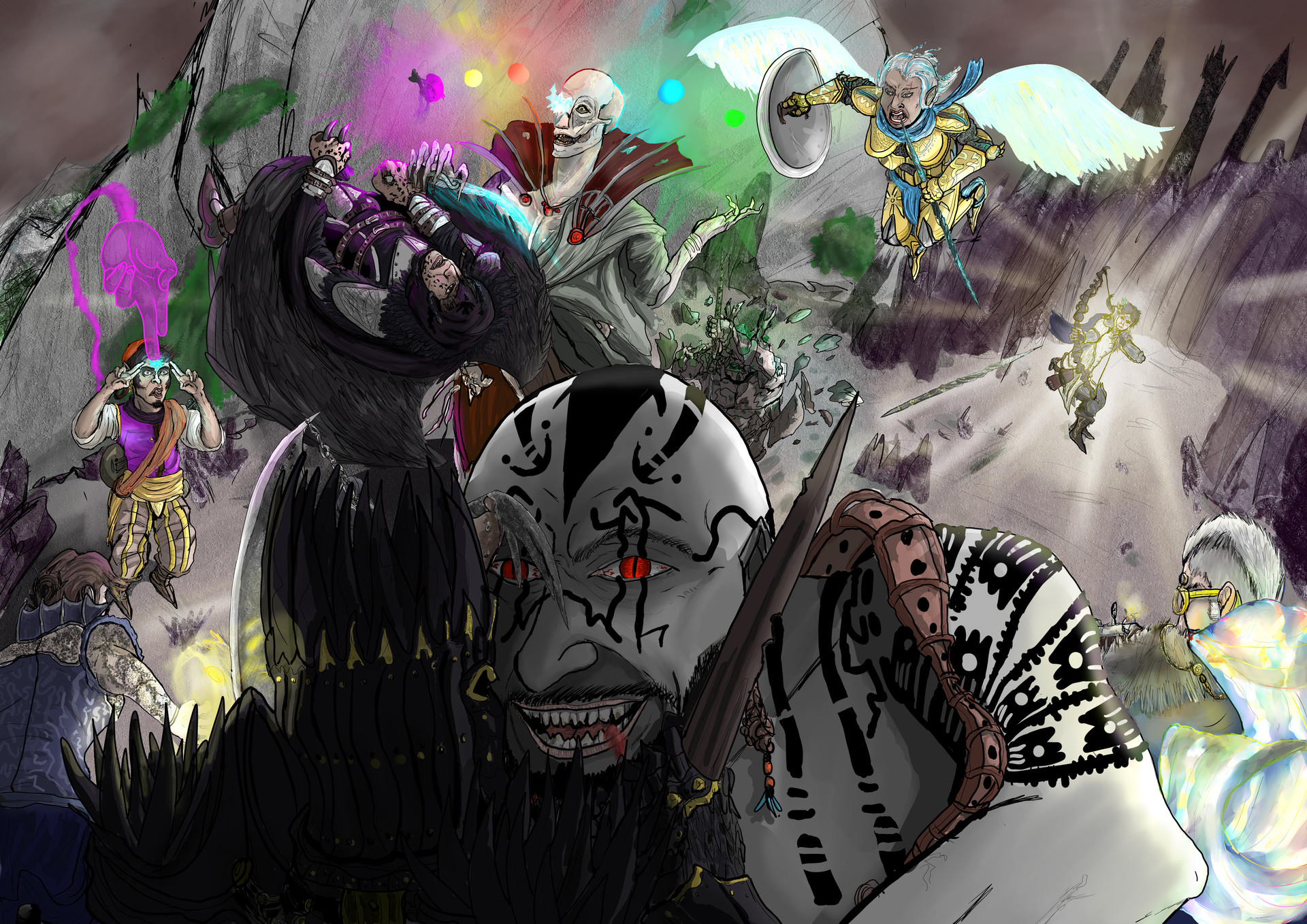 ArtStation - the fight to bind every evil