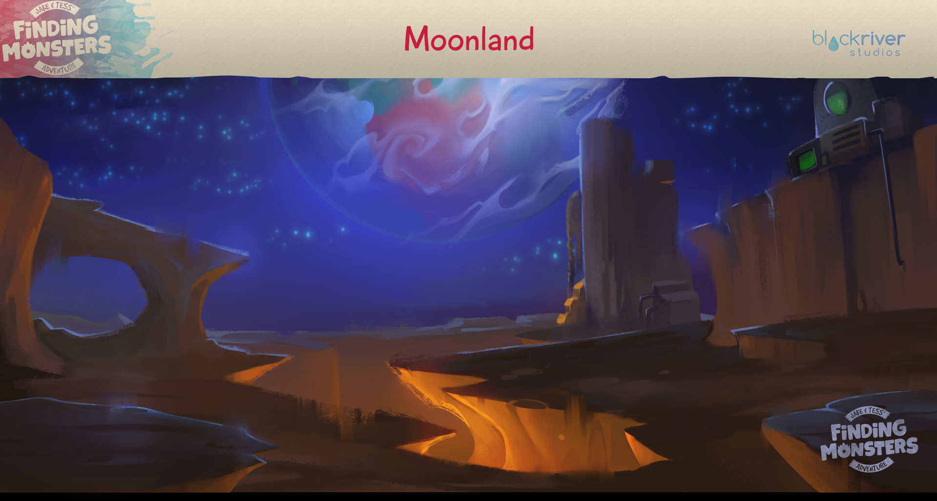 ArtStation - Finding Monsters Moonland