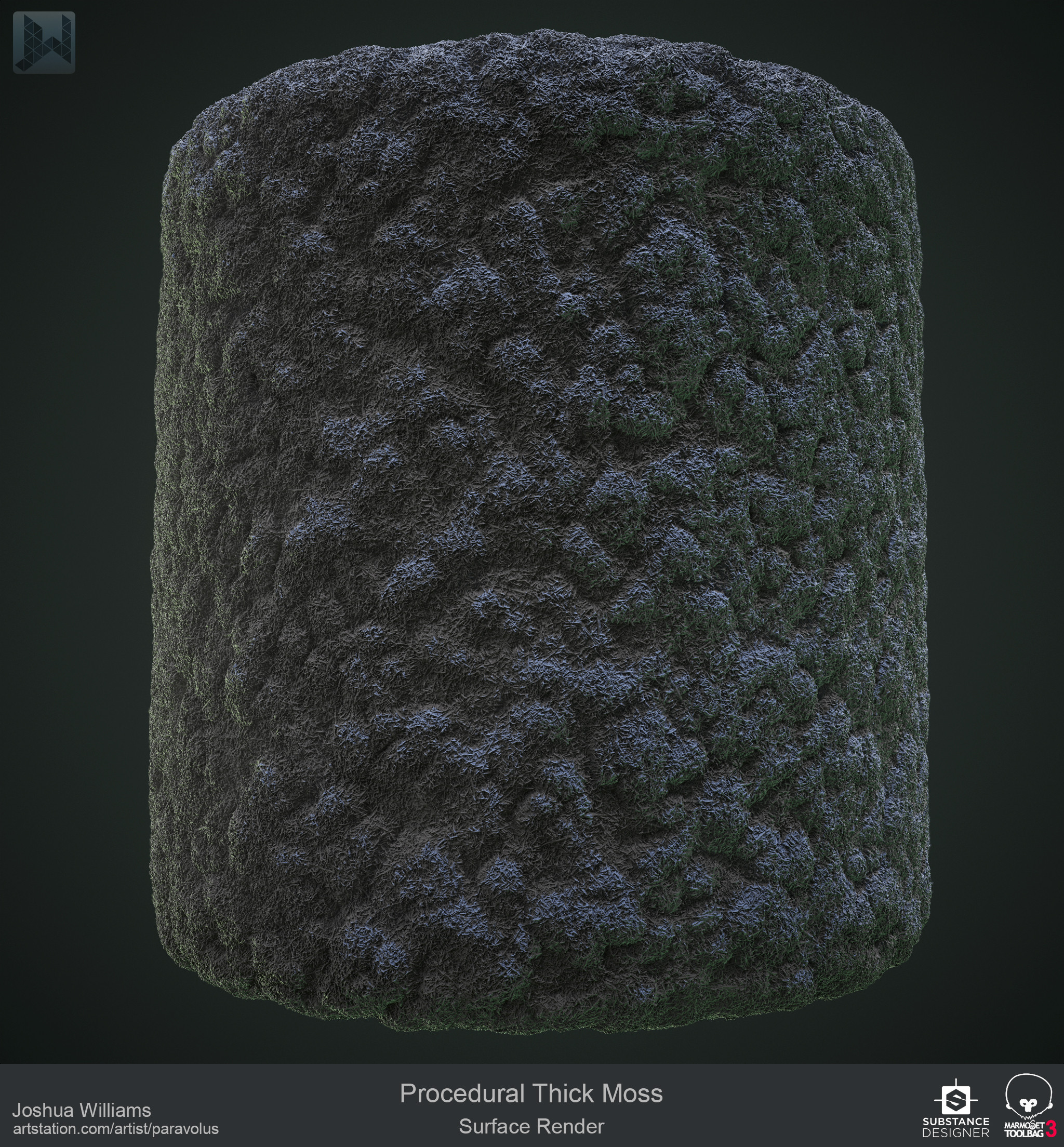 Joshua Williams - Procedural Thick Moss - Substance