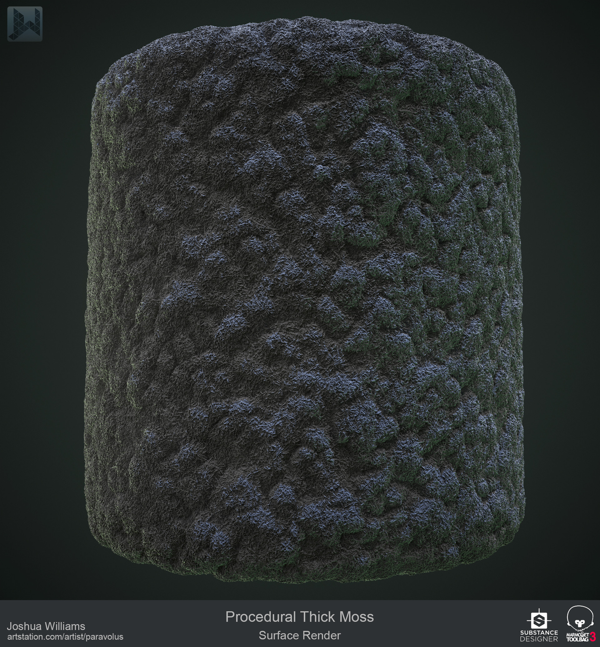 Joshua Williams - Procedural Thick Moss - Substance