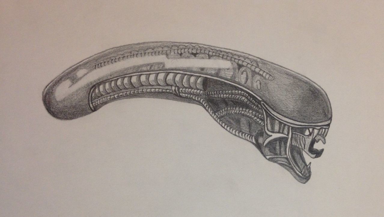 ArtStation - Alien with pencil
