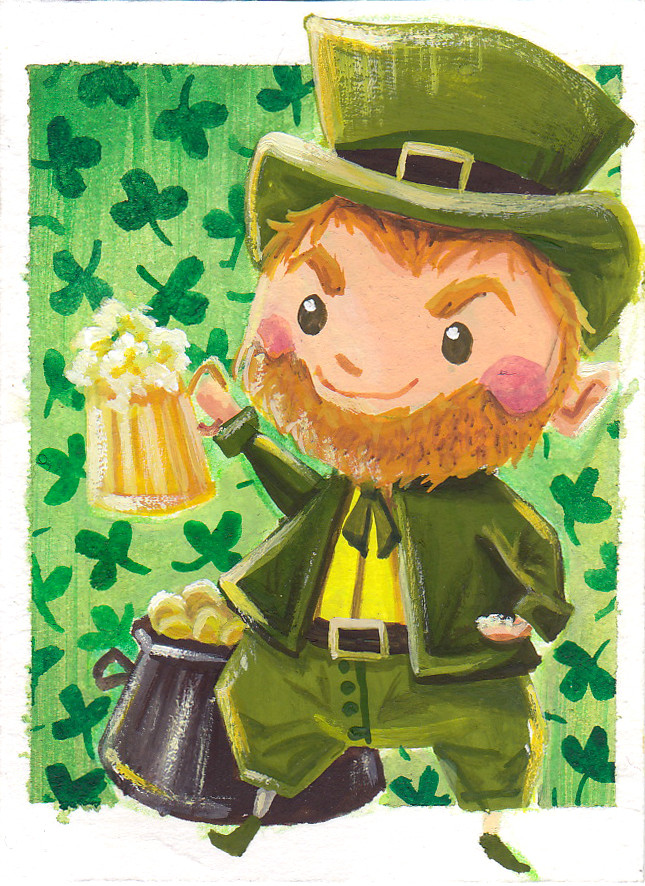 ArtStation - CHIBI: Sant Patrick's Day
