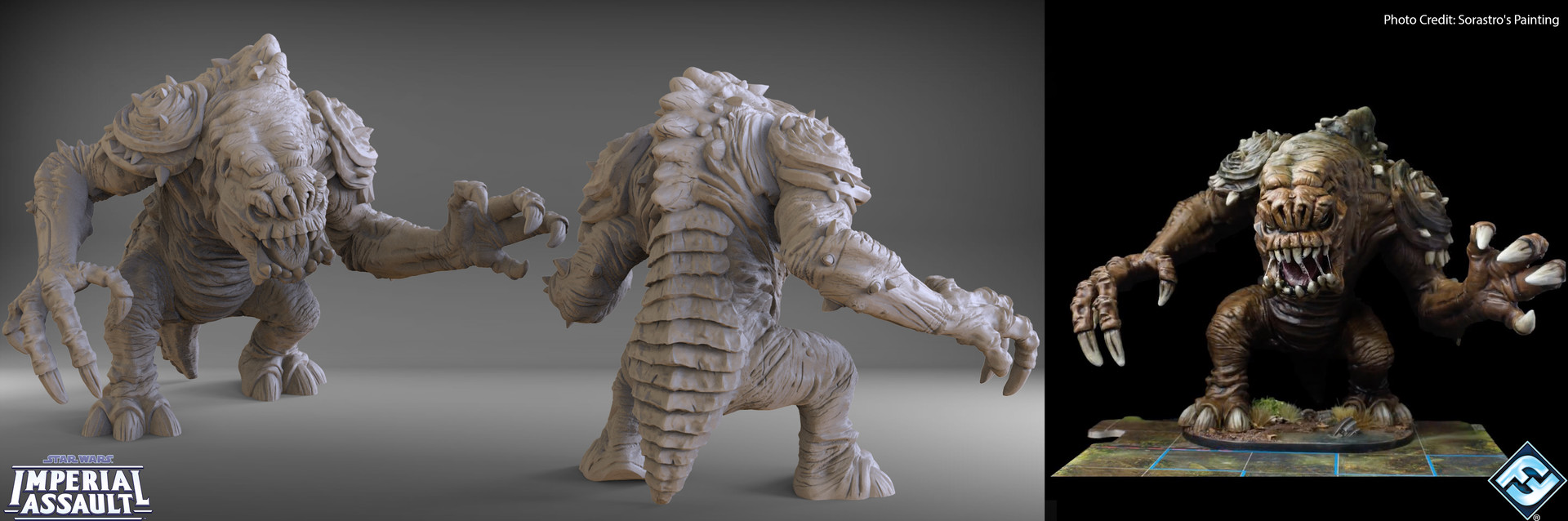 ArtStation - Rancor Print Breakdown