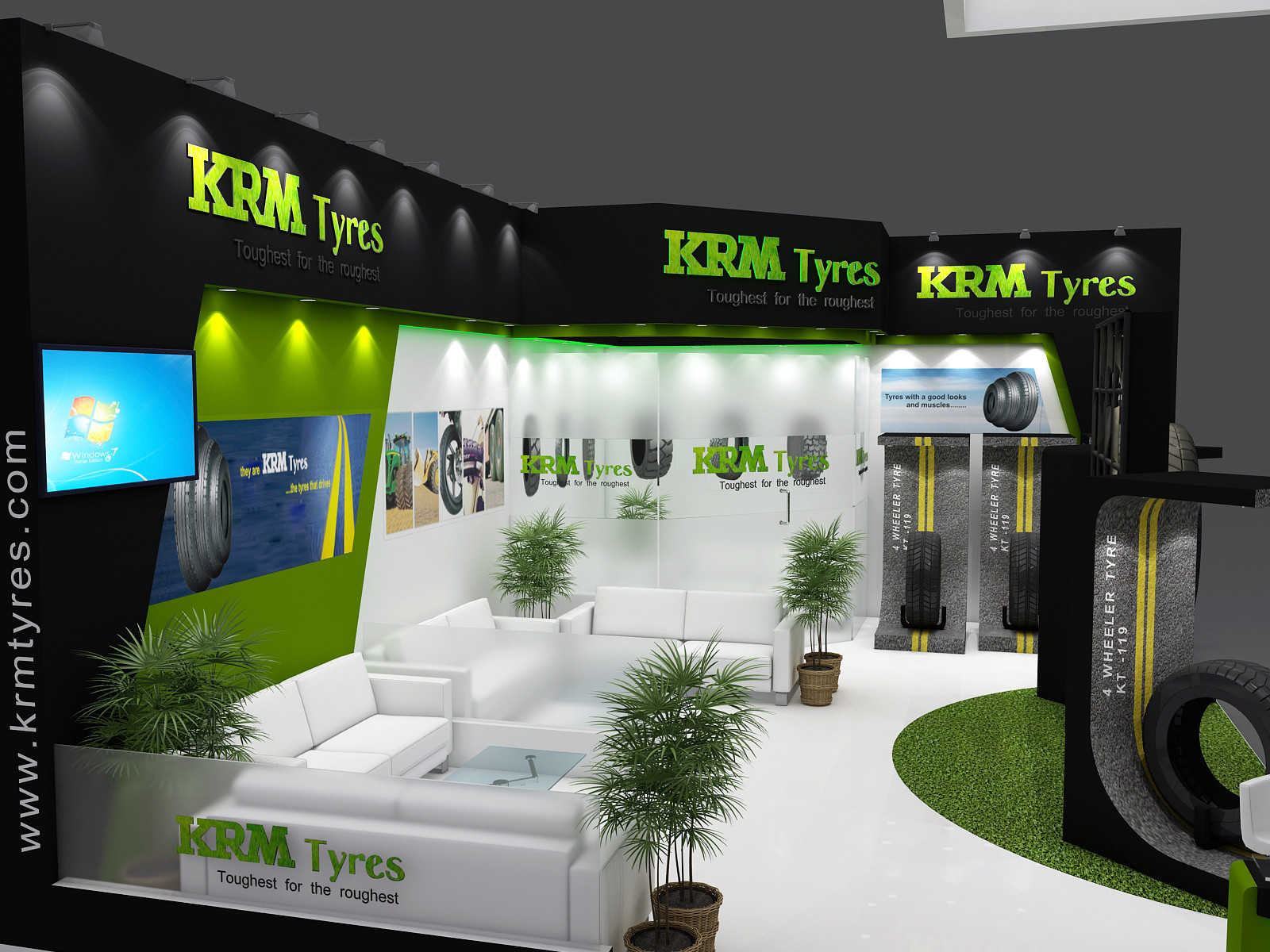 ArtStation - KRM TYRES 3D BOOTH