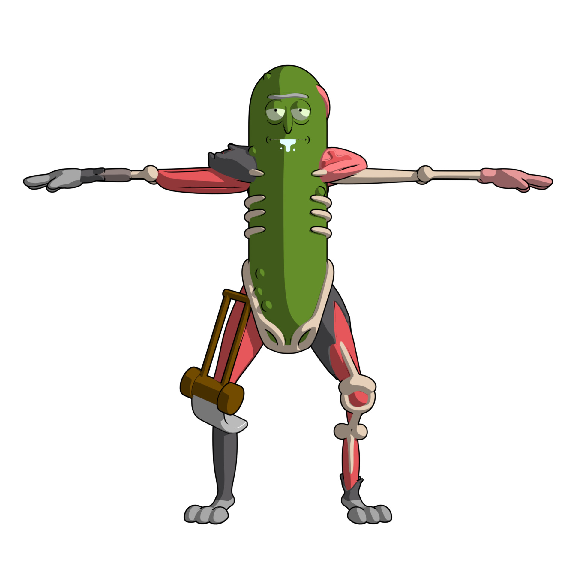 how to draw rick and morty pickle rick