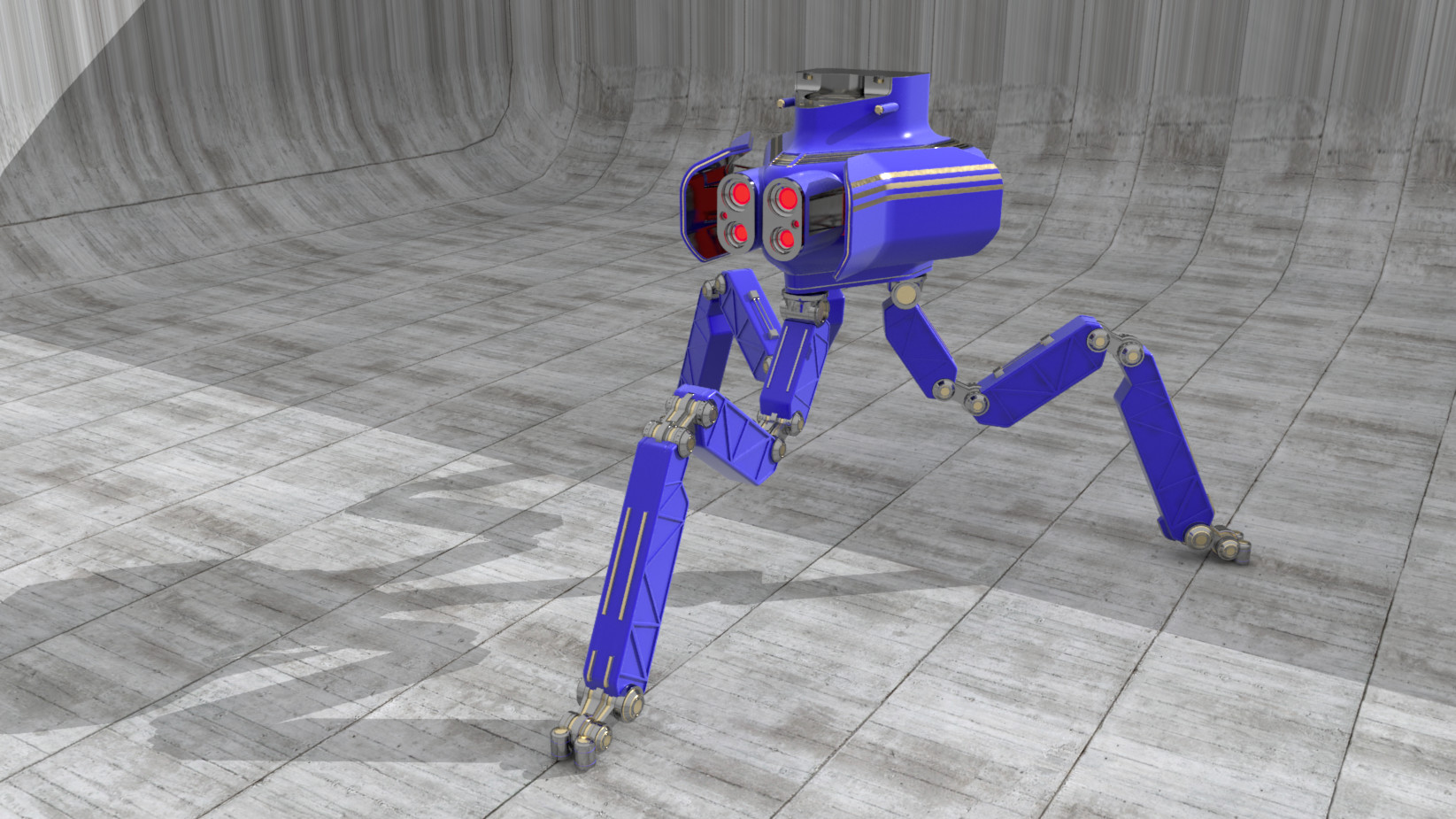 ArtStation - my attempt at a Tribot by Vaughn Ling