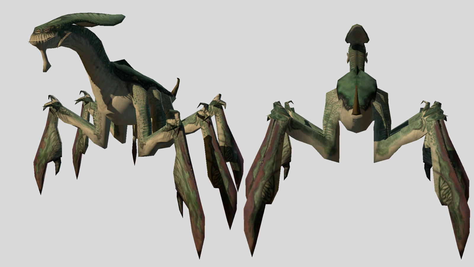 G B - Acklay Low Poly hand painted Asset