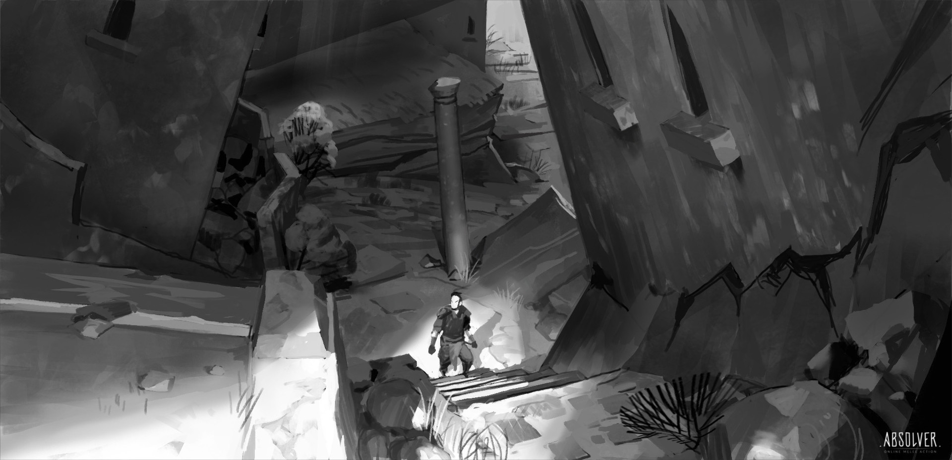ArtStation - Absolver Raslan Ruins early sketches