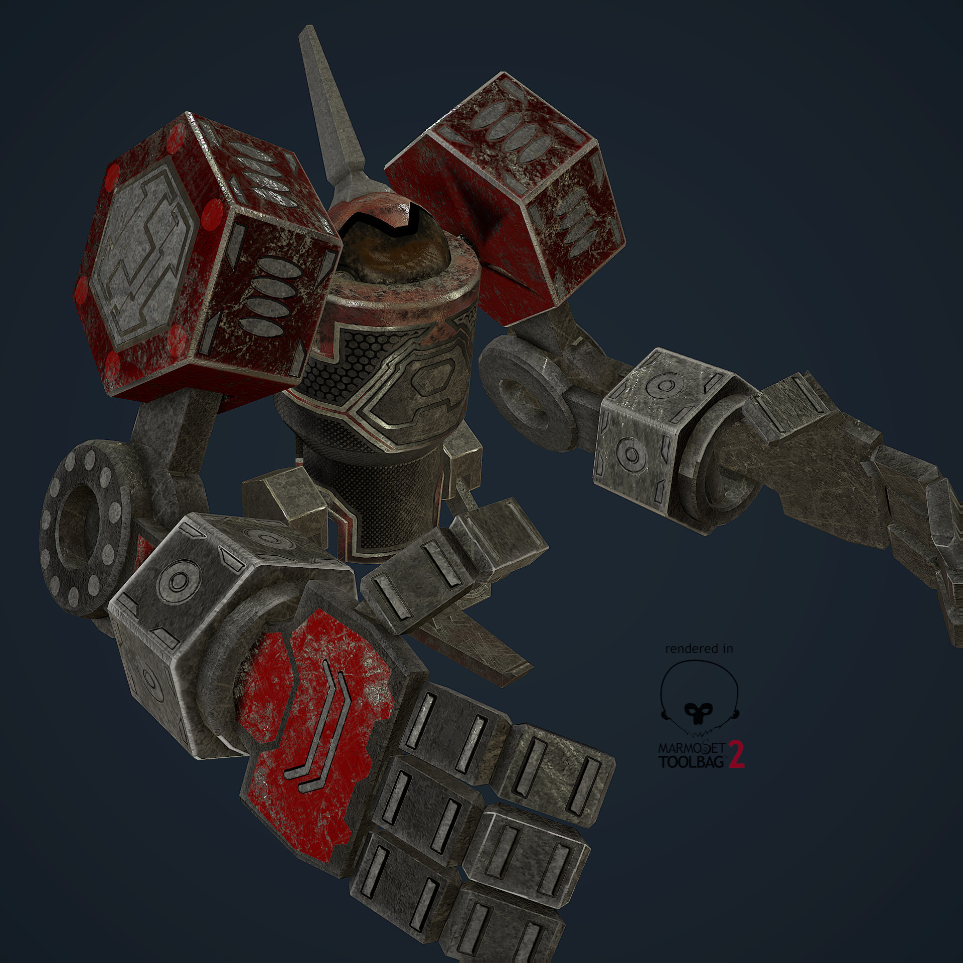 ArtStation - Robot - Low Poly