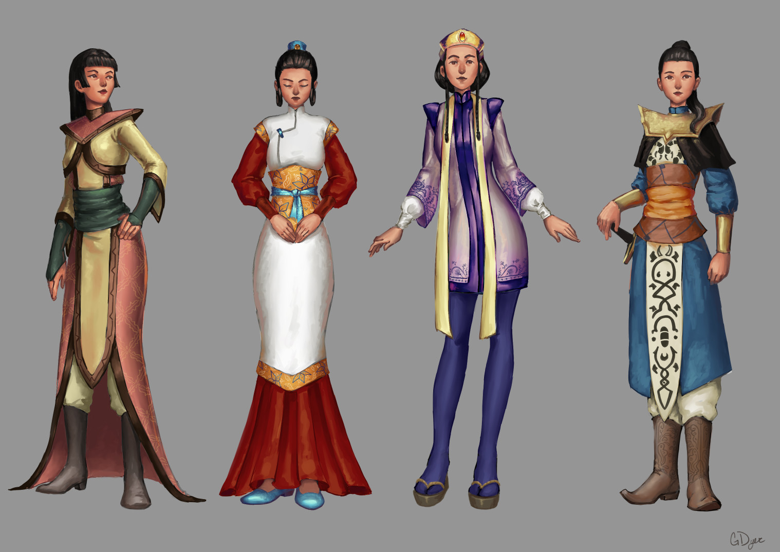 Anazara Women Costume Designs by Grace Dyer : r/ImaginaryFashion