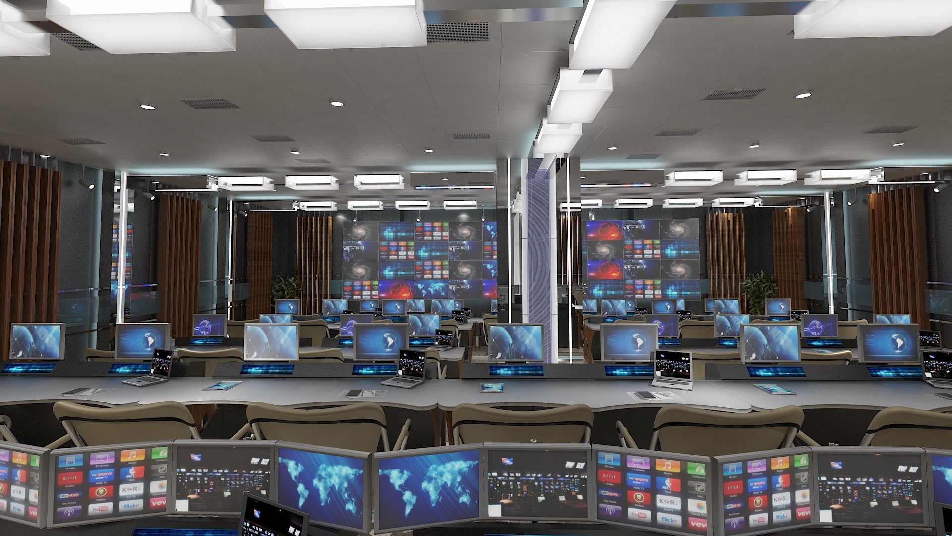 aker Studio - 3D TV Studio Control Room 1