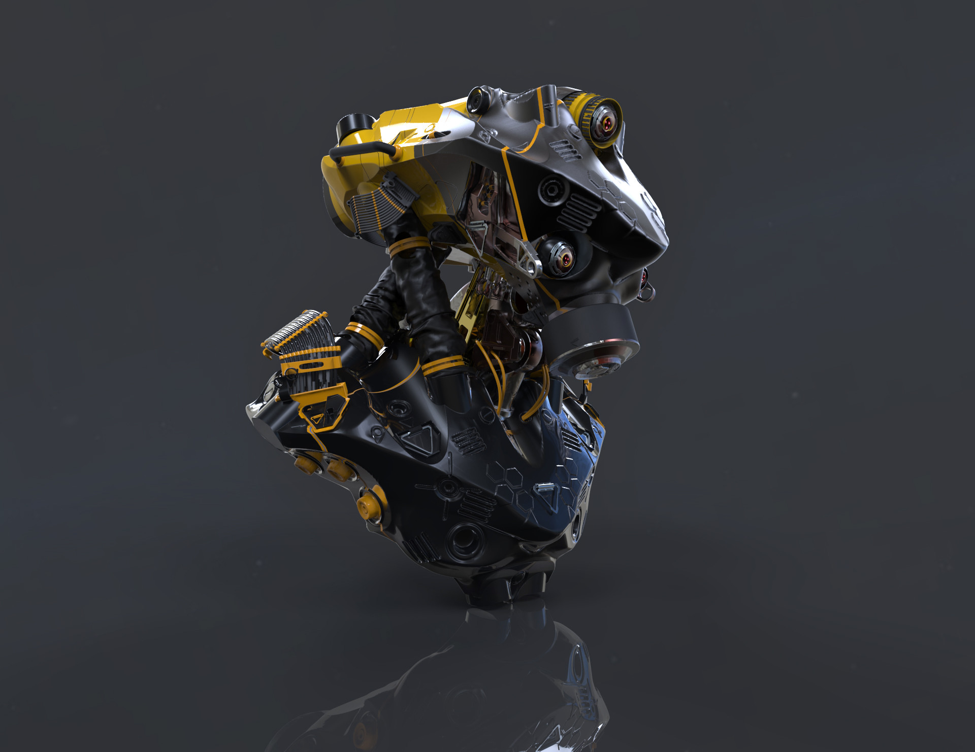 ArtStation - Sci fi mech, Lucian Toma