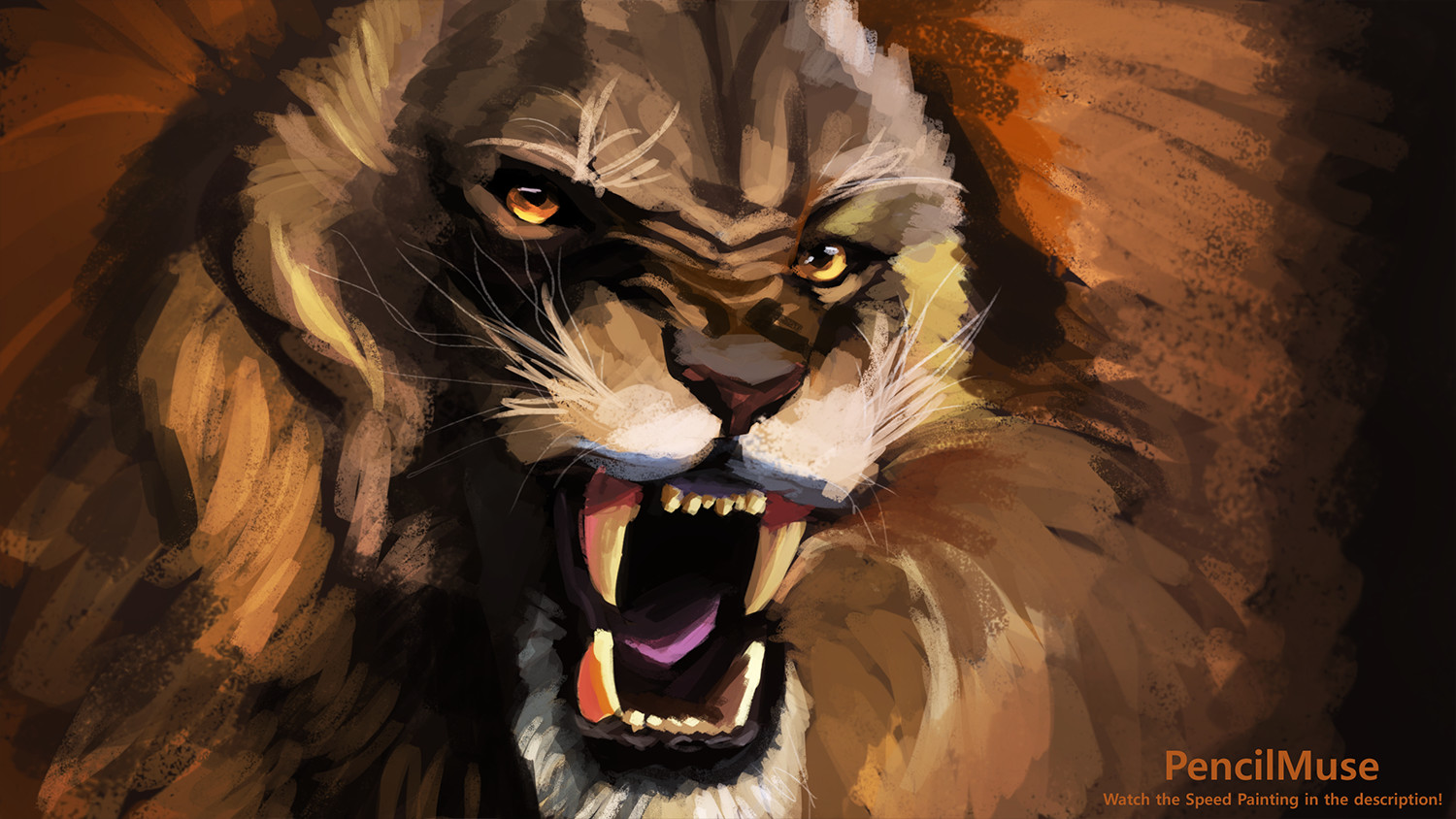 ArtStation - Mood Painting | Anger - ROAR! | 6 Minutes