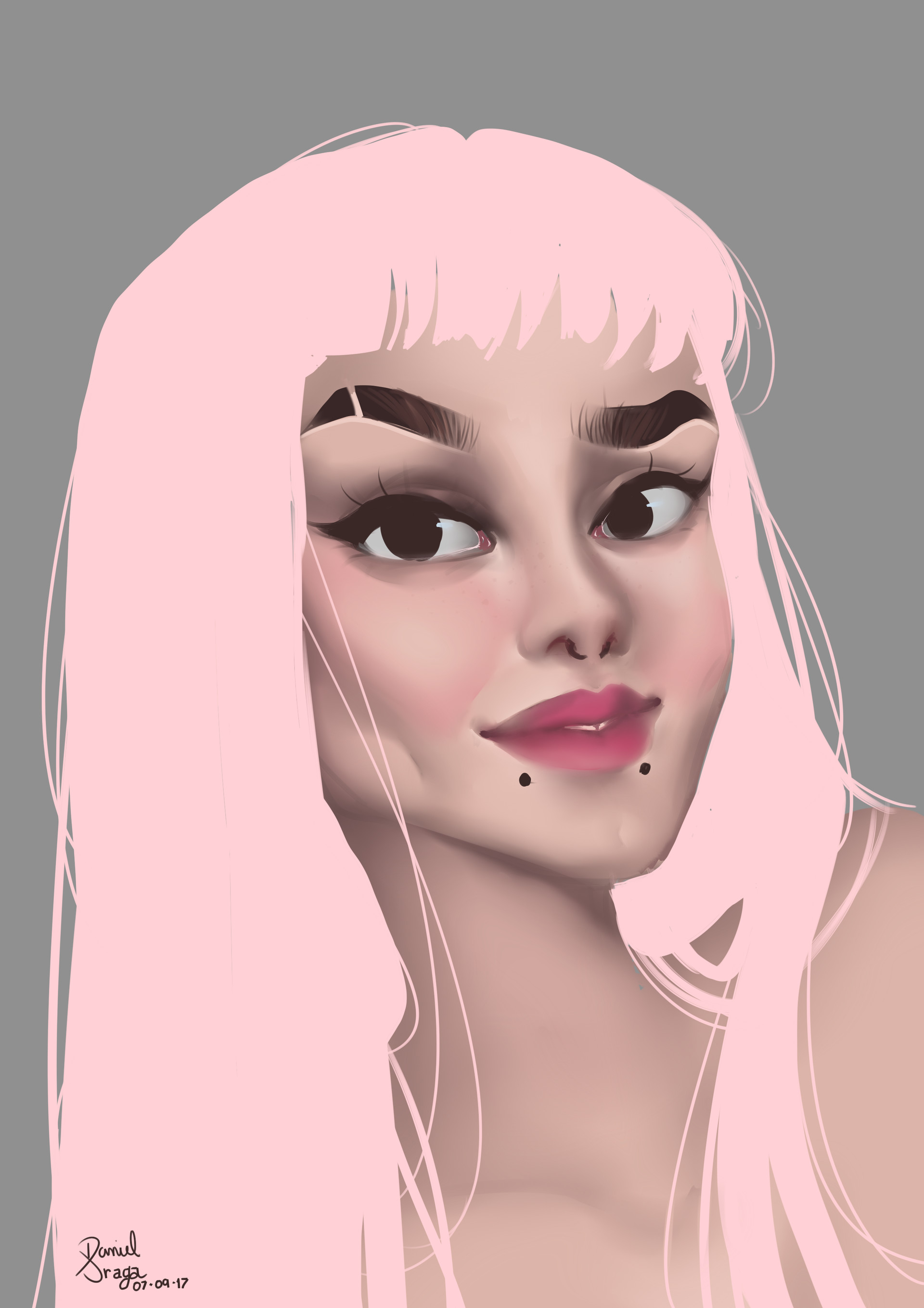 ArtStation - The pink Girl