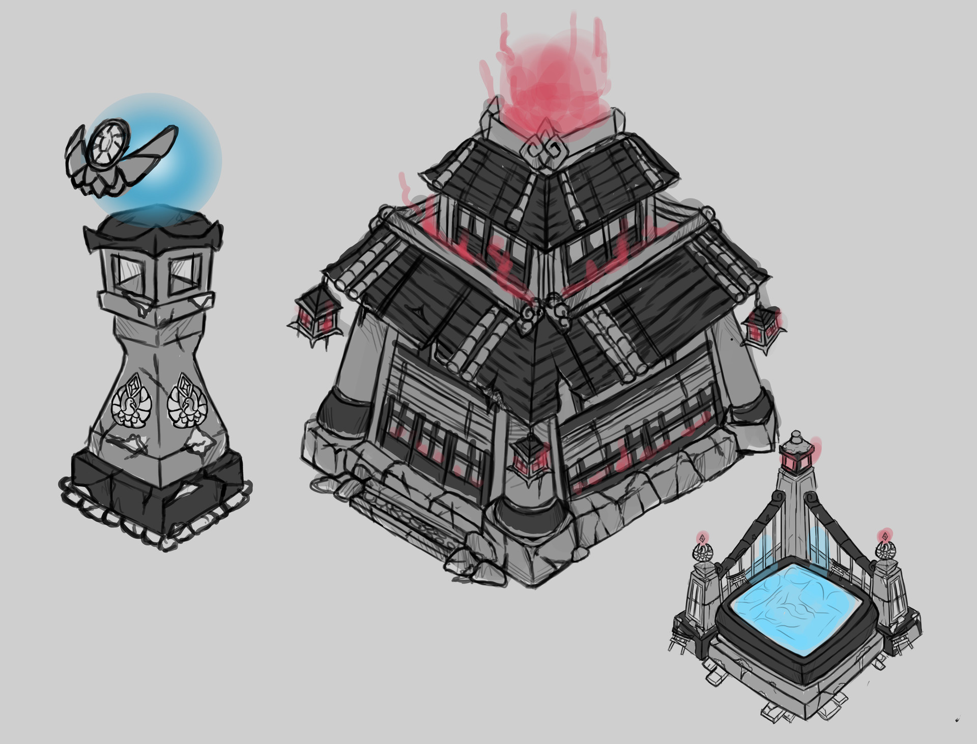 ArtStation - Heroes of the Storm - Shrine Map Design