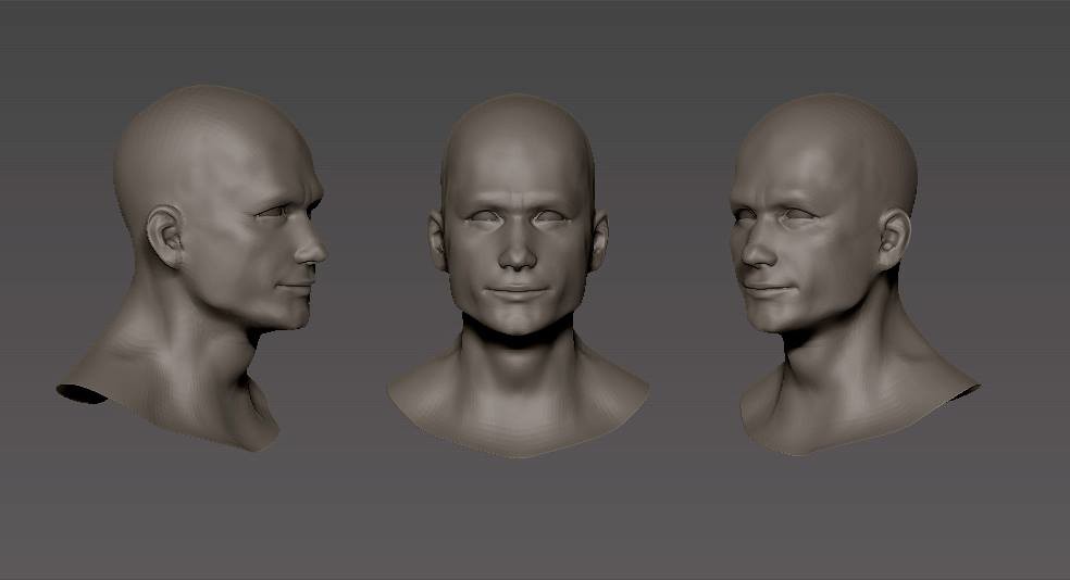 ArtStation - male head sculpt