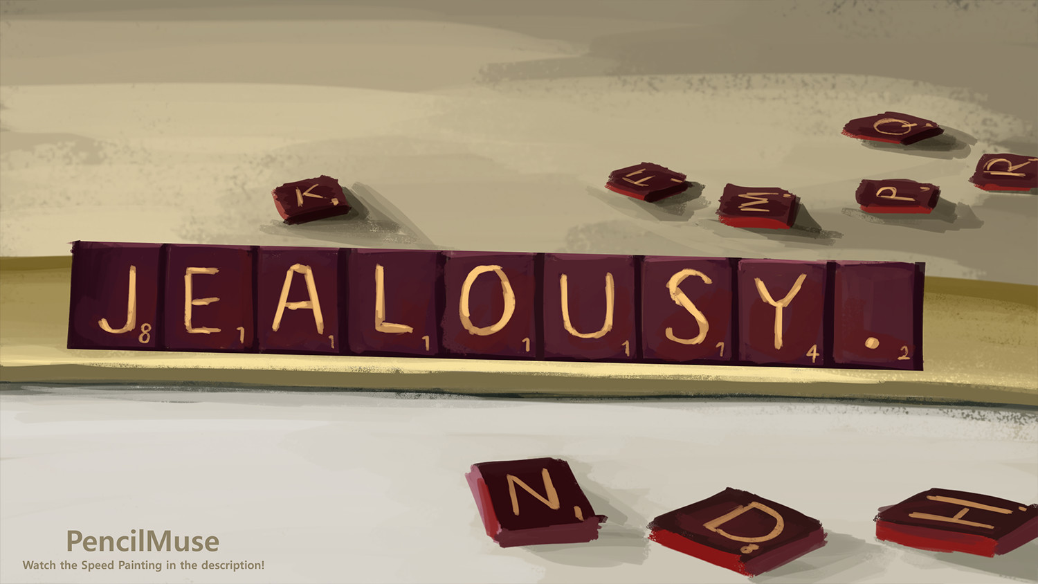 ArtStation - Mood Painting | Jealousy | Letters