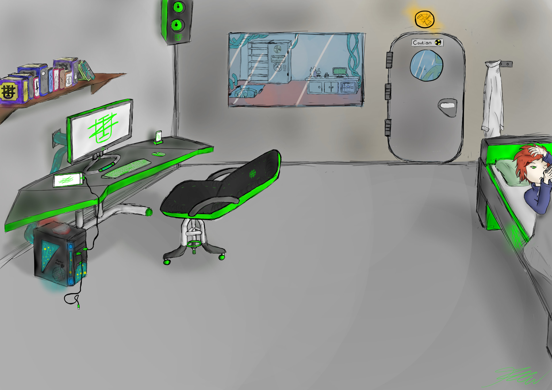 ArtStation - gaming boy