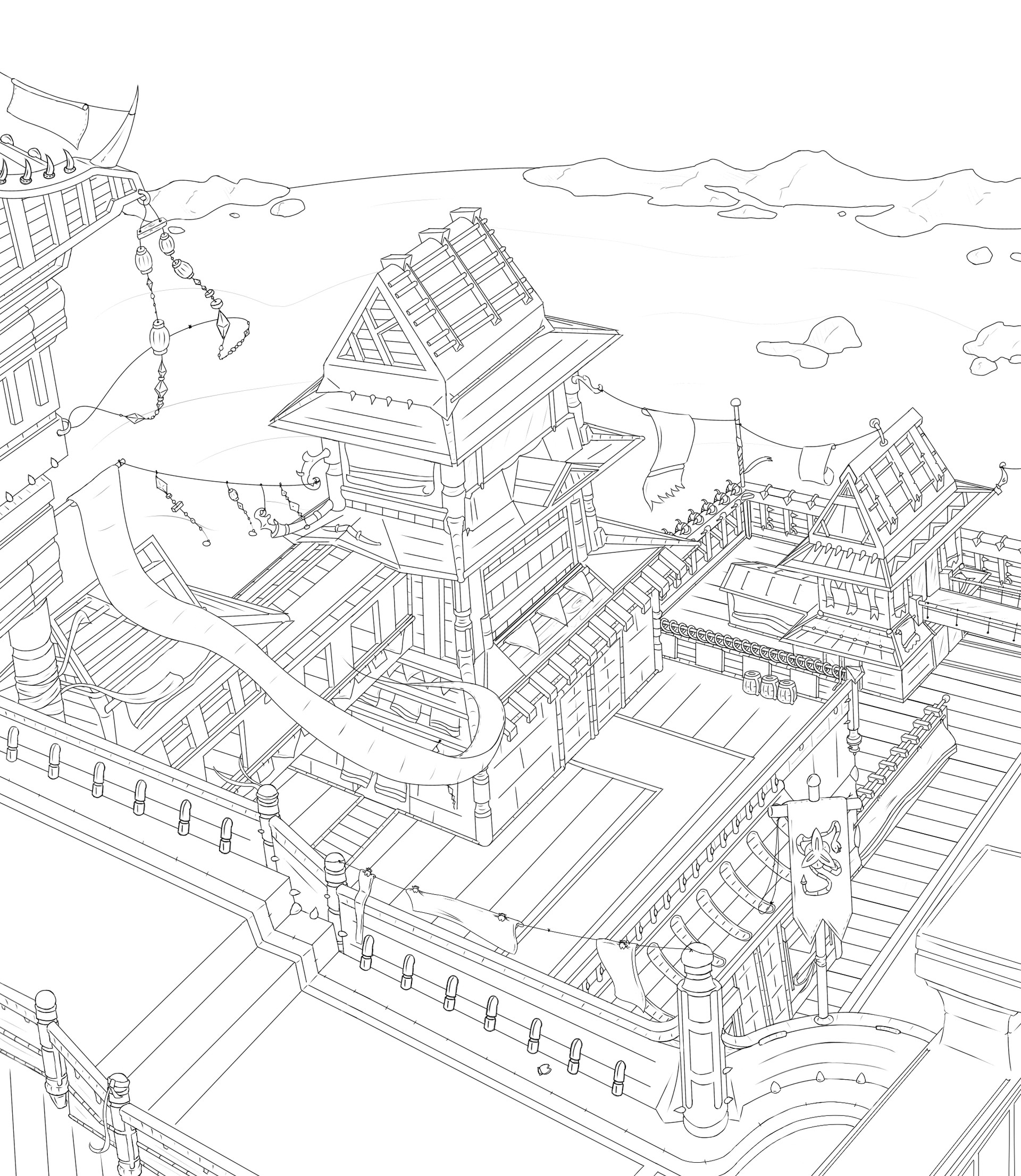 ArtStation - Eastern Style City