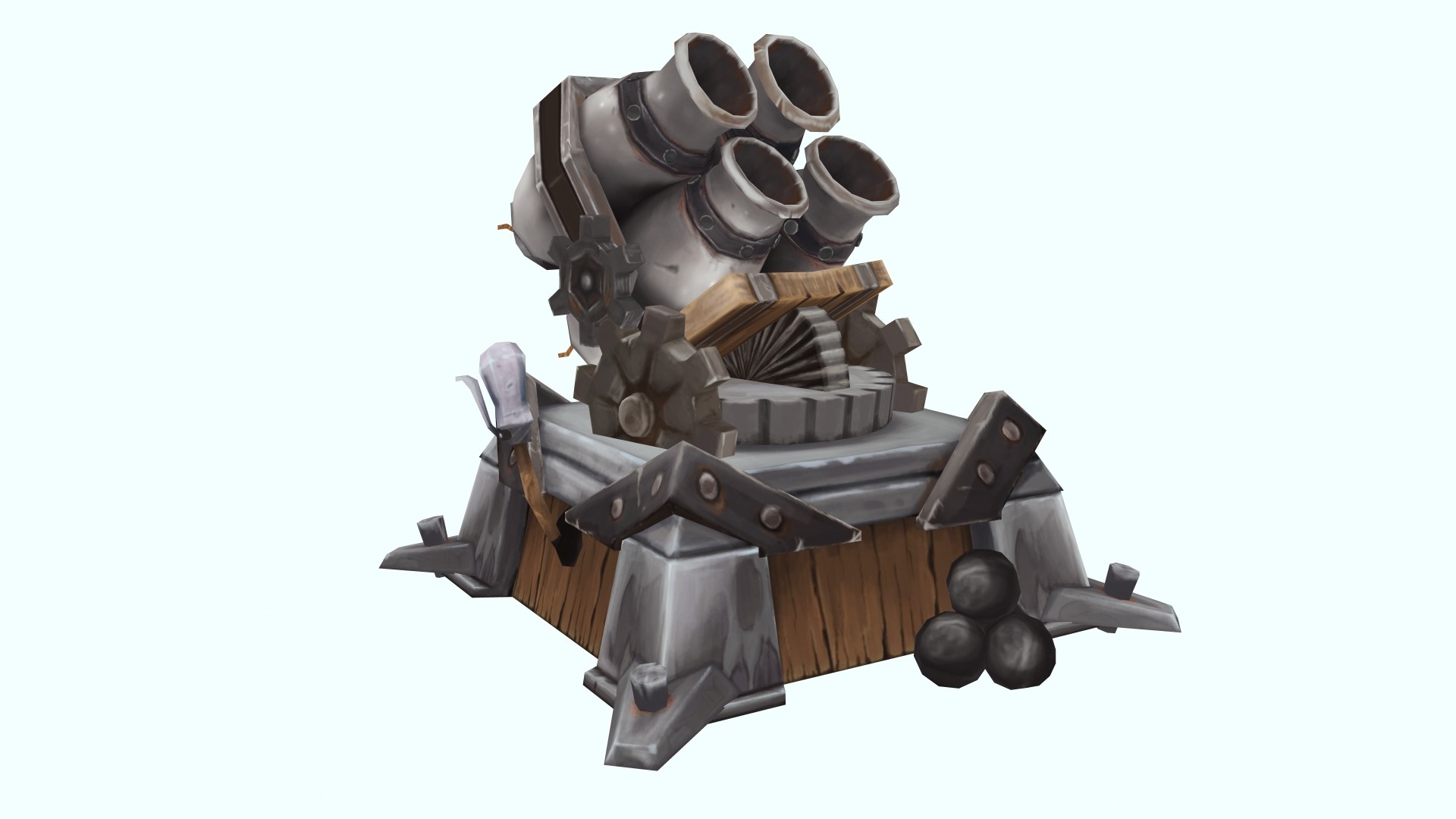 ArtStation - Quad-Cannon-Turret