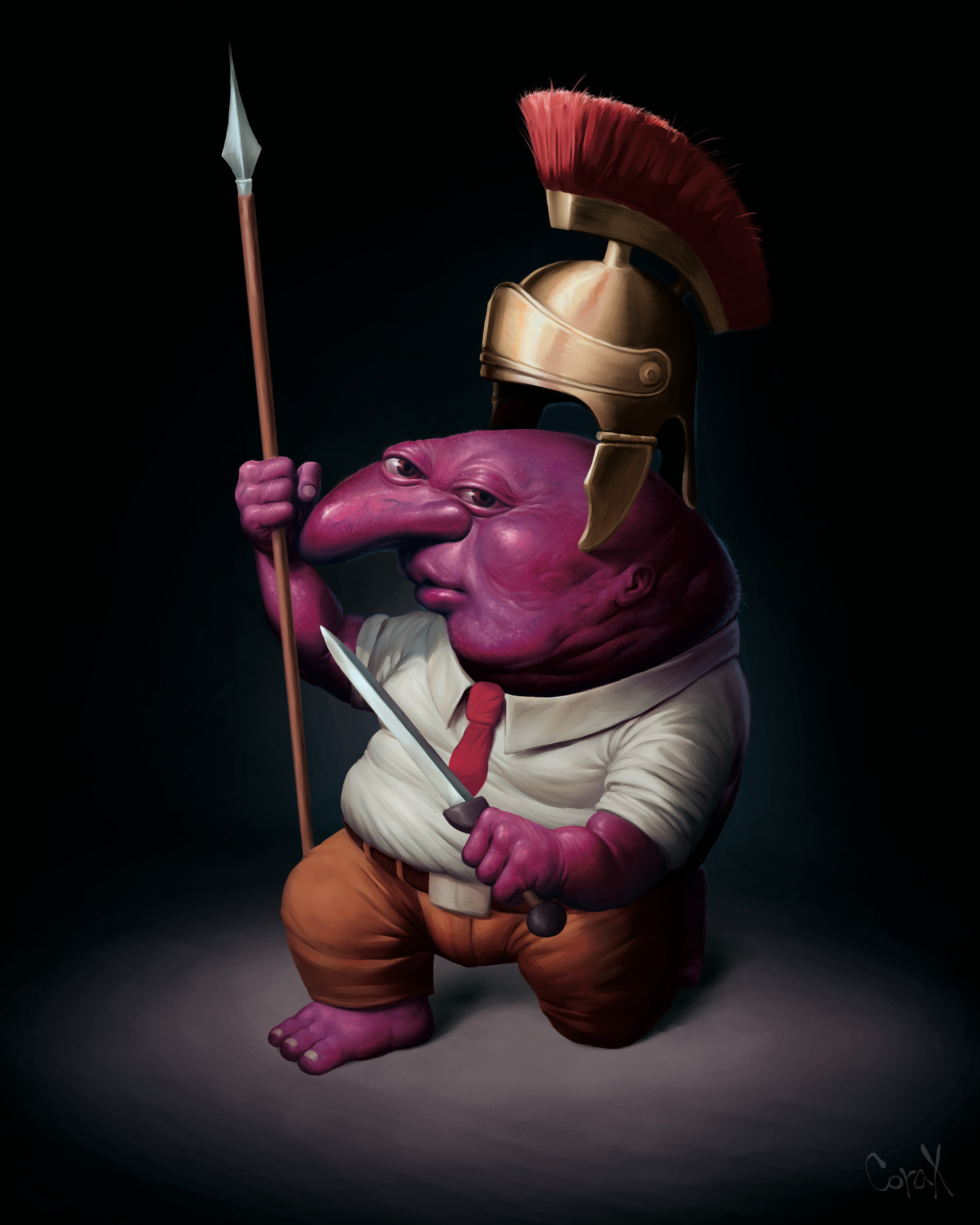 ArtStation - Gremblo - Warrior's Grace (GrembloArtShow Submission)