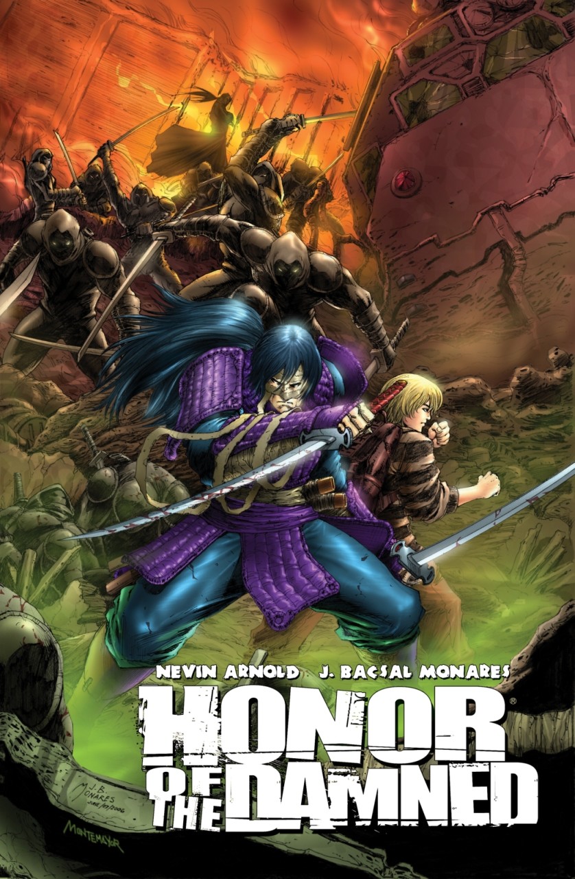 Jun Joe Monares - TPB cover Honor of the Damned