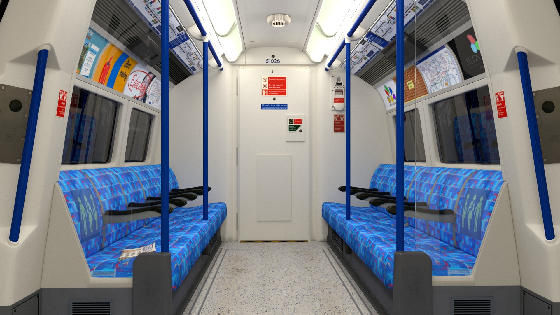 ArtStation - London Underground Northern Line Train