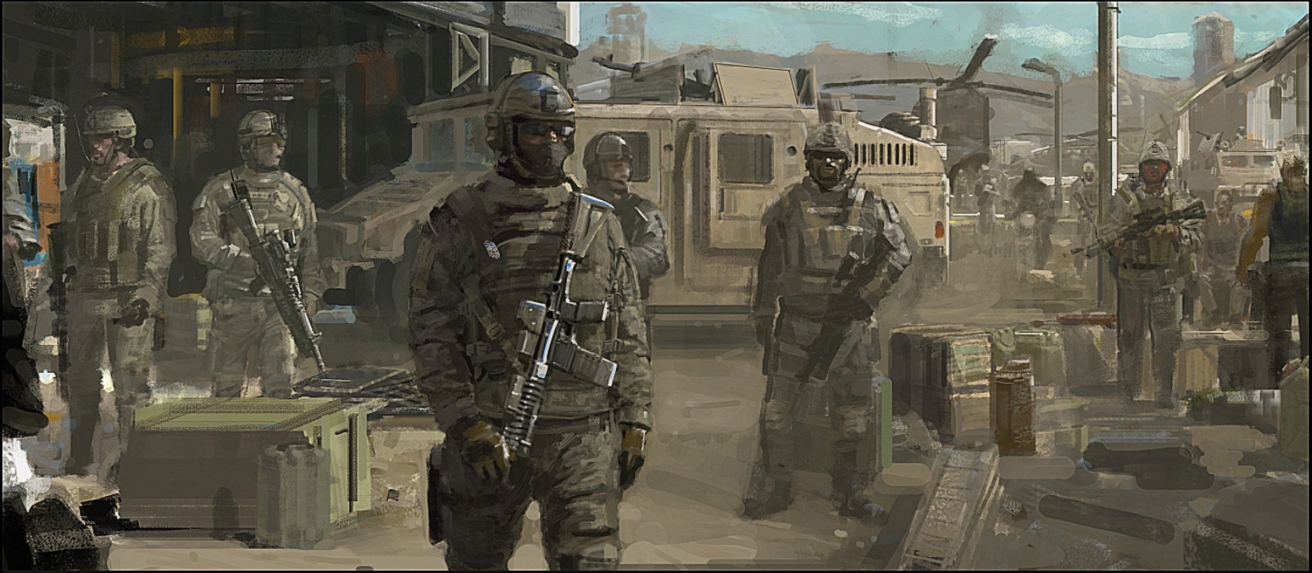 ArtStation - desert soldier study