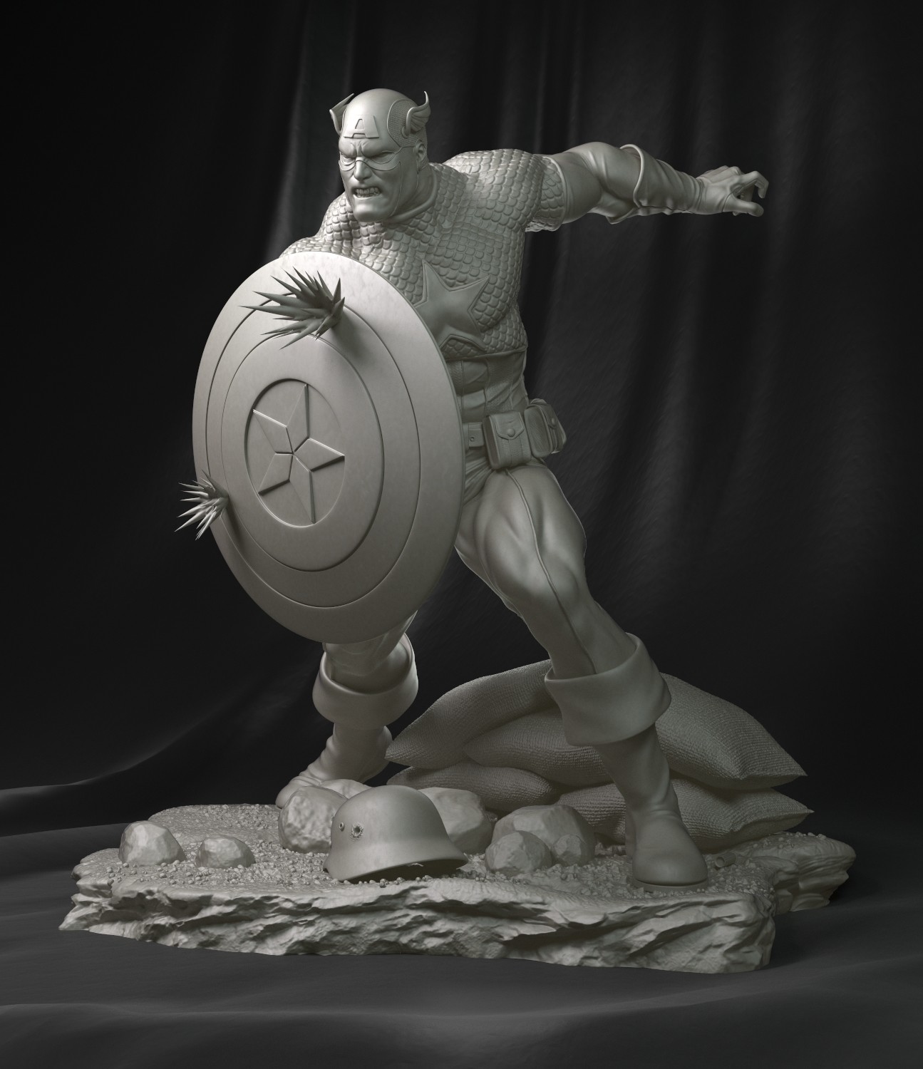 ArtStation - Captain America - Collectible Statue