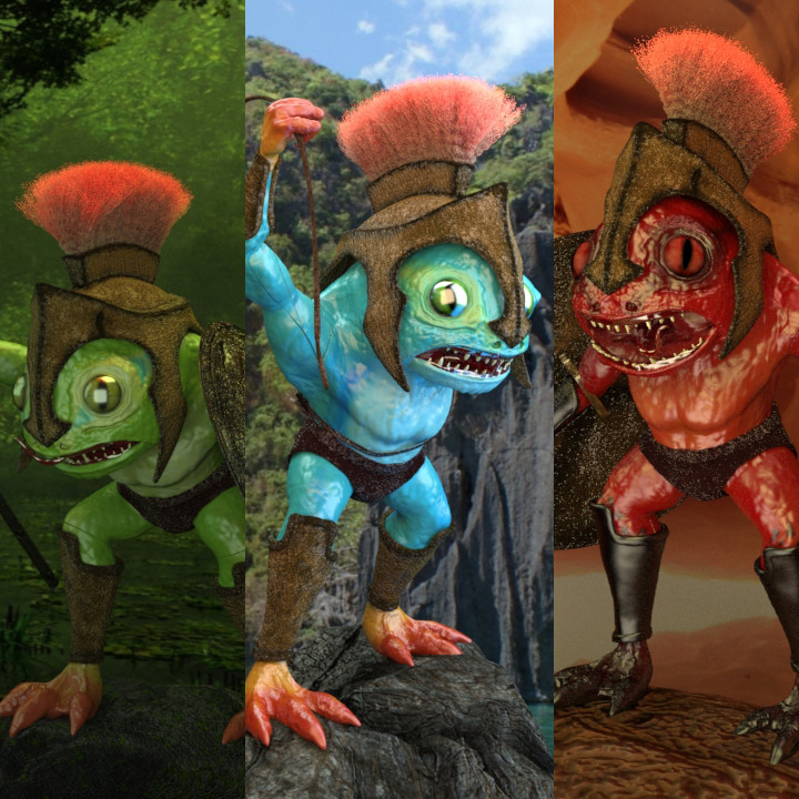ArtStation - The 3 Murlocs (fan art to WoW)