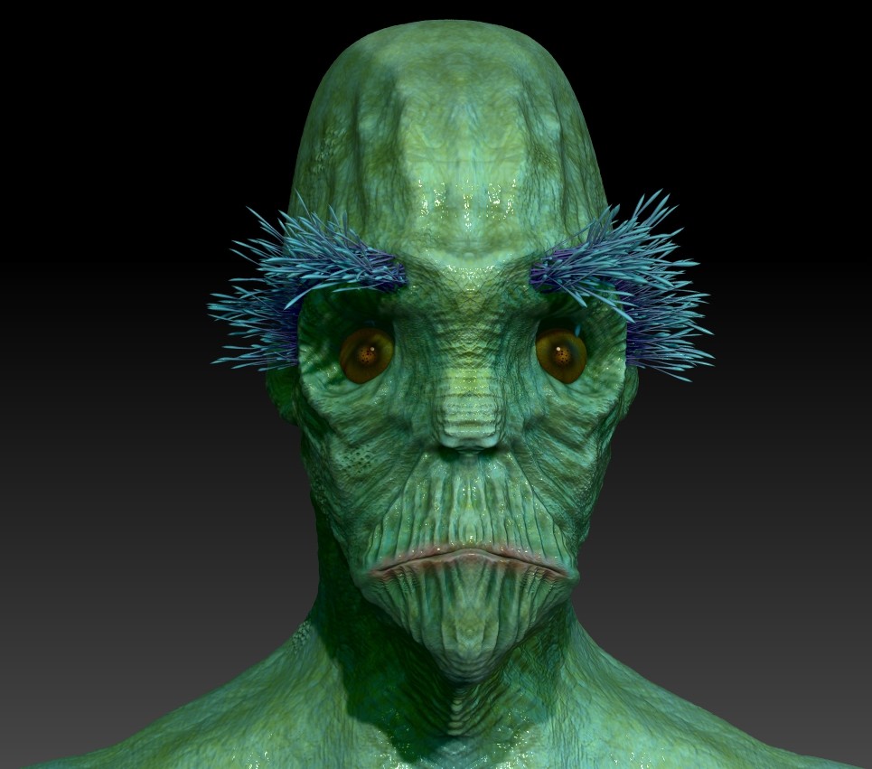 Daniel Stevenson - Humanoid/Fish-man Concept.