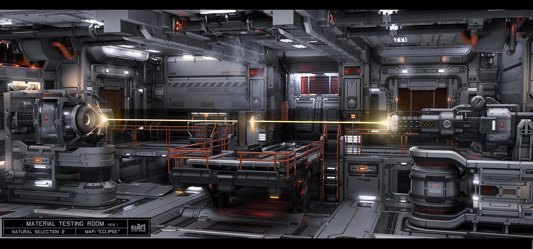 ArtStation - Material Testing Room. Natural Selection 2. Concept Art.