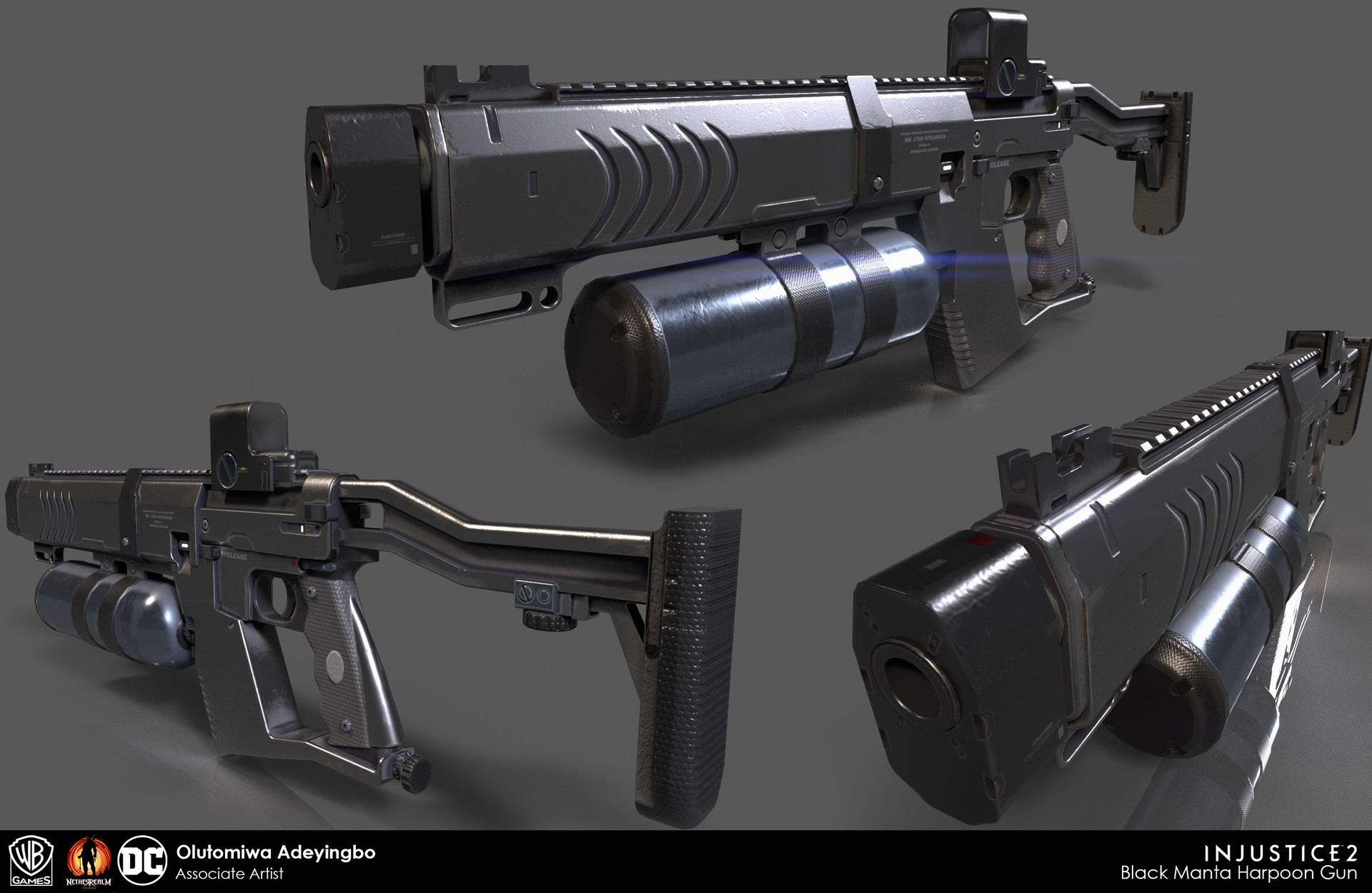Olutomiwa Adeyingbo - Injustice 2 Black Manta Harpoon Gun