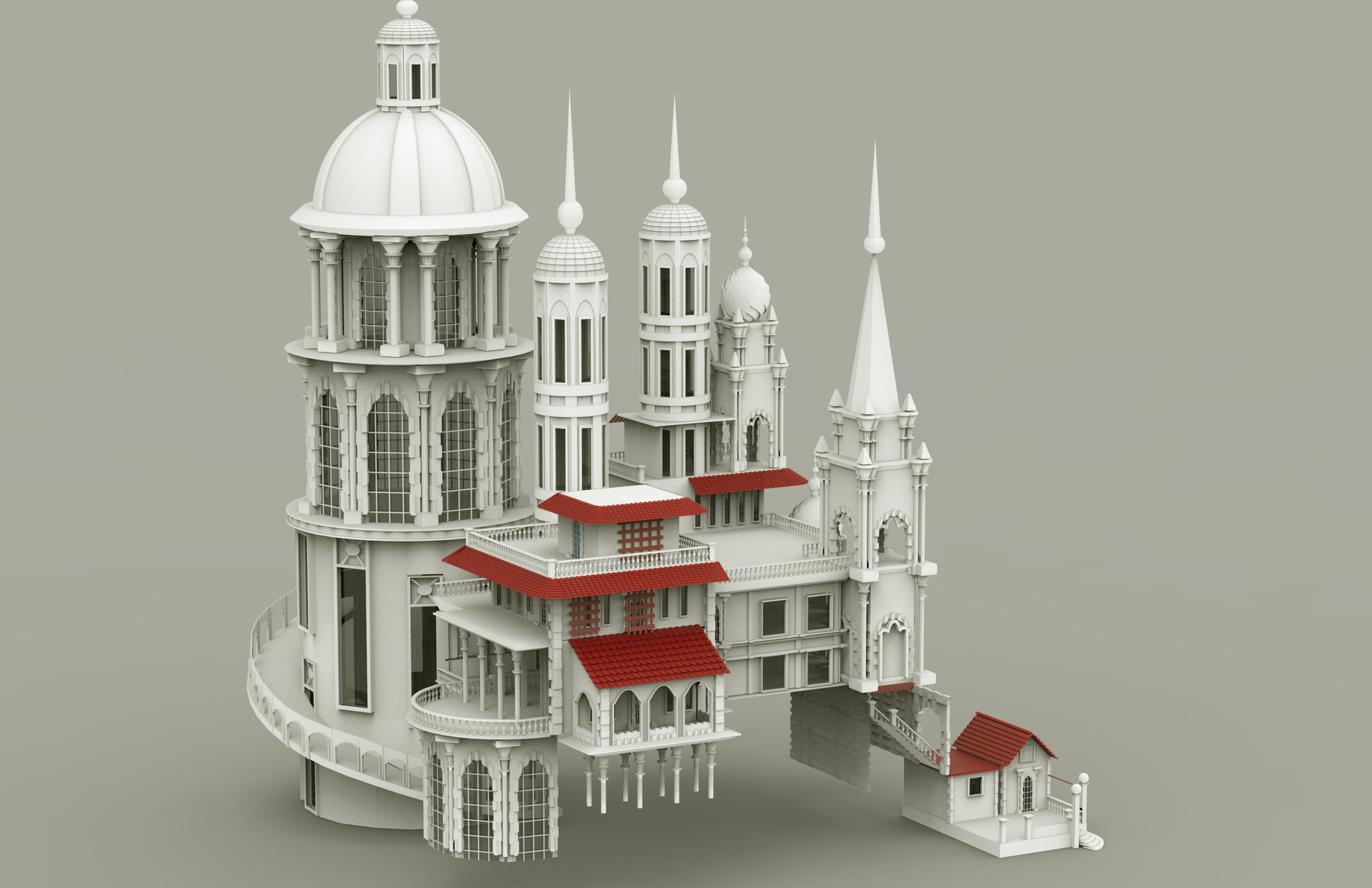 ArtStation - High poly castle