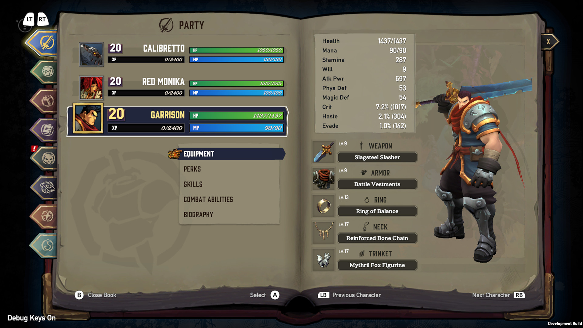 Billy Garretsen - BATTLE CHASERS Nightwar: UI Art & Design