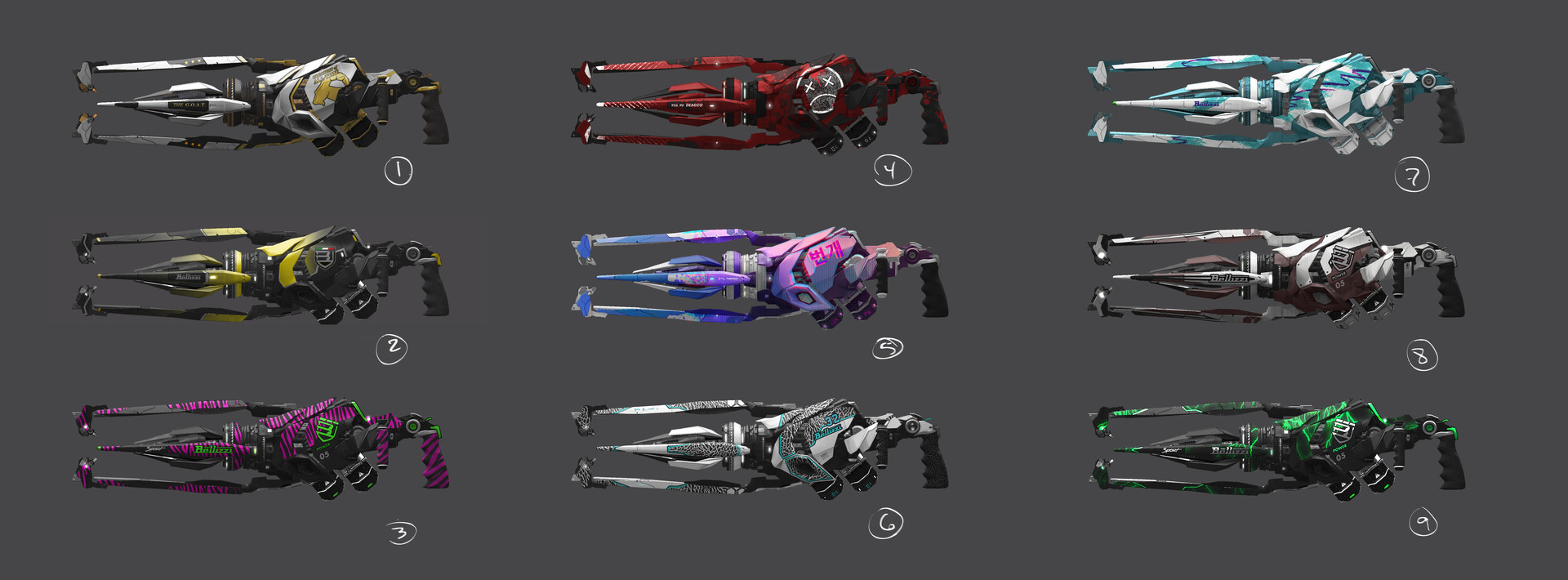 ArtStation - Lawbreakers | Assorted Weapon Skins, Ethan Evans