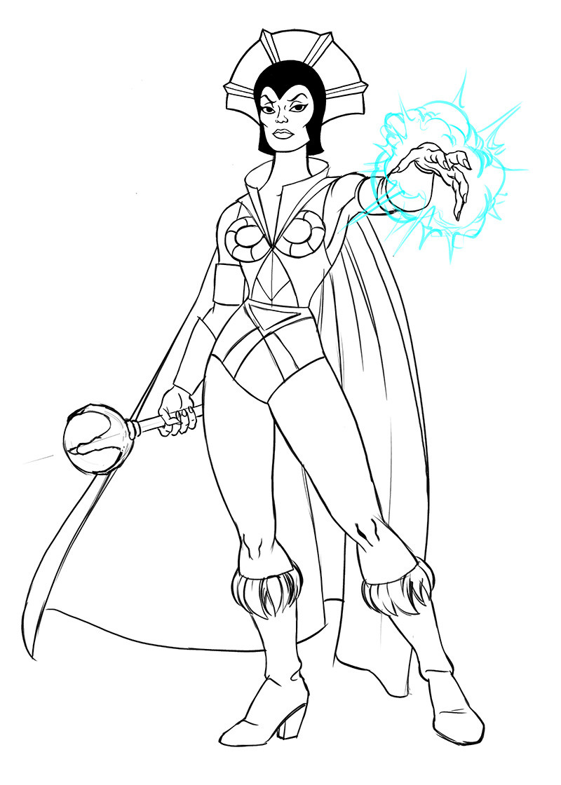 he man and she ra coloring pages