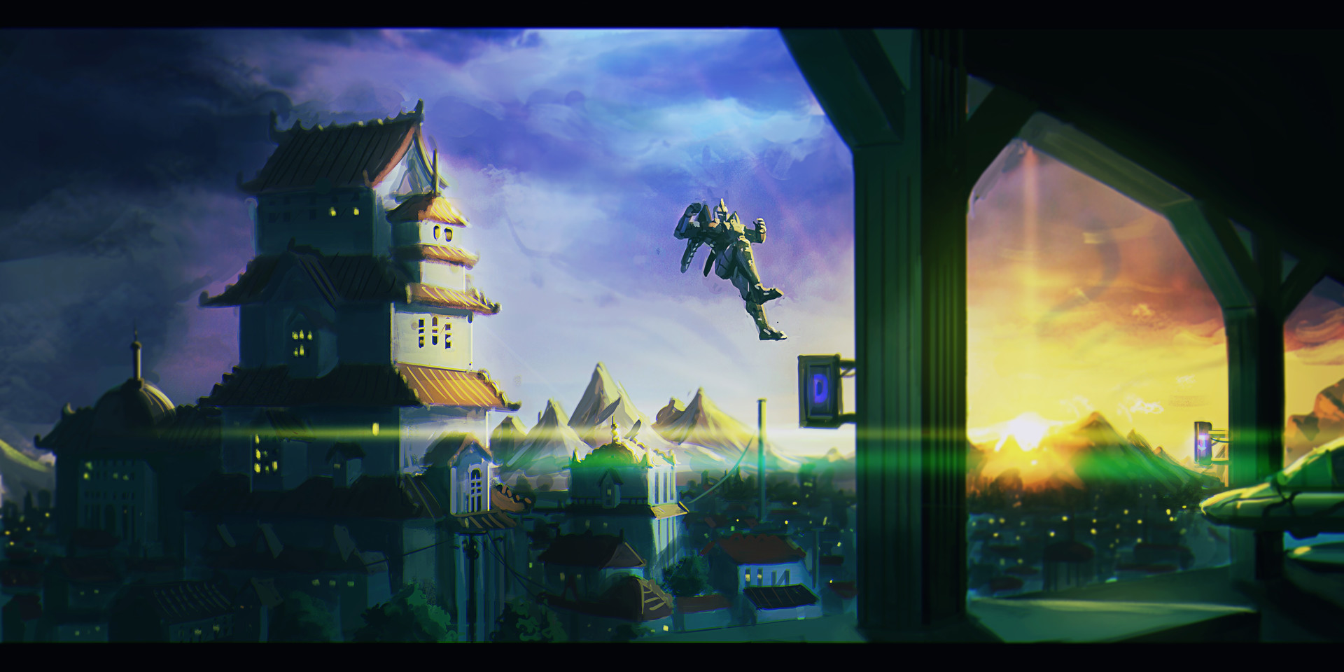 ArtStation - Midorikawa landscape